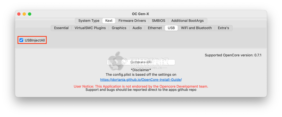 使用OC Gen-X一键生成EFI _ Mac魏叔
