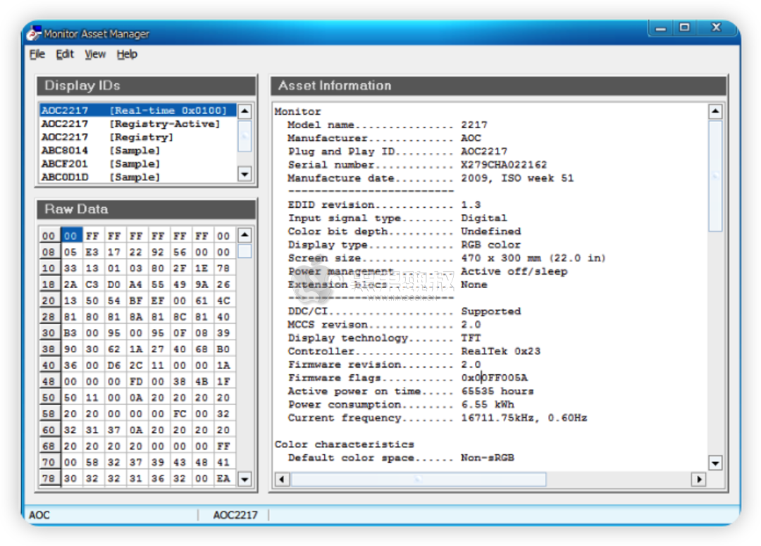 Monitor Asset Manager(显示器信息检测) 2.9 免费安装版 _ Mac魏叔