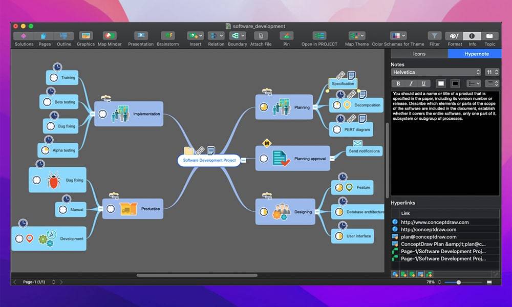 [Mac 软件]ConceptDraw MINDMAP v15.0.0.296用于创建和处理CS Odessa为Microsoft Windows和Apple macOS操作系统开发的思维导图 ...
